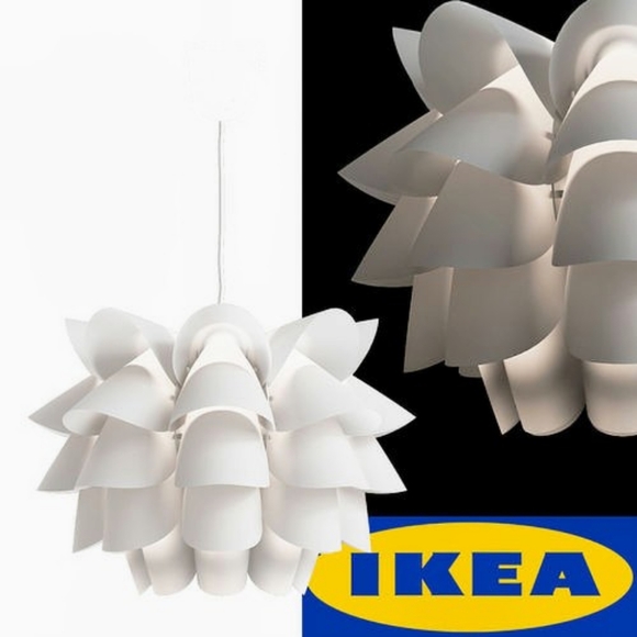 IKEA | Accents | Euc Ikea Knappa White Lotus Pendant Lamp Origami ...